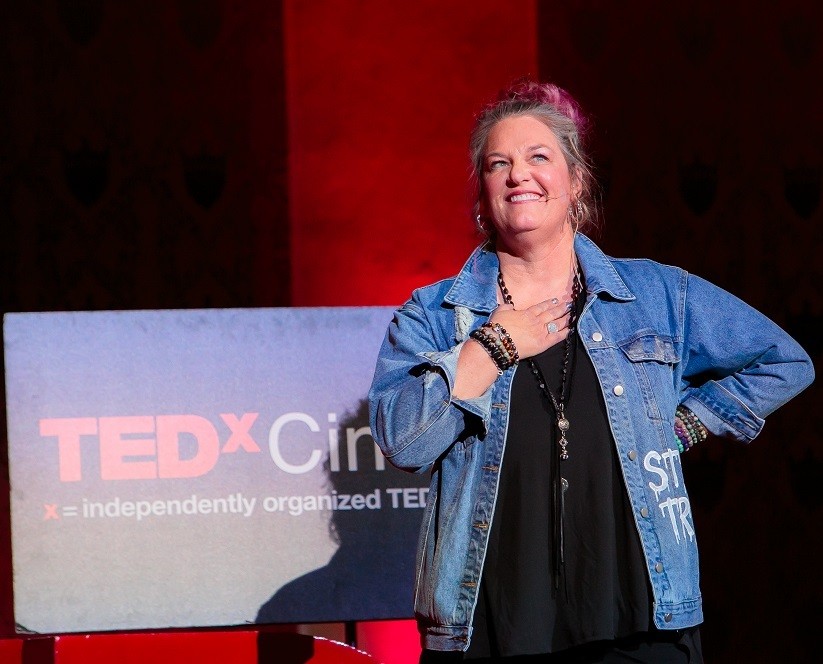 Jenn inspires TEDx audience to love under any condition - Hubbard Chicago
